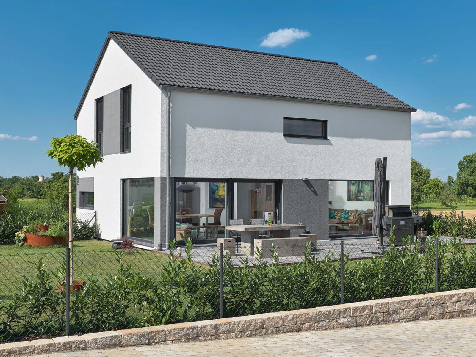 Satteldacharchitektur Satteldach Landhaus 126 - LUXHAUS | LUXHAUS